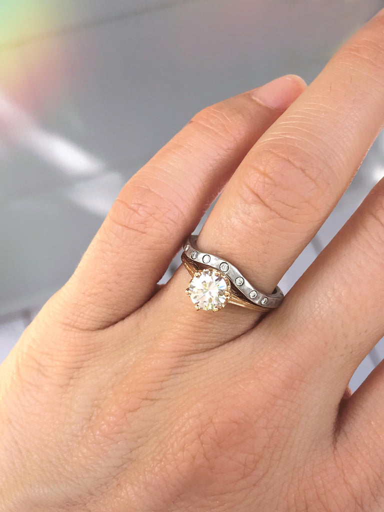 14K Antique Engraved Crown Ring | LUNESSA