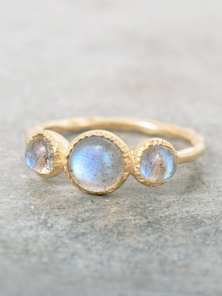 14K Mystical Trio Ring | LUNESSA