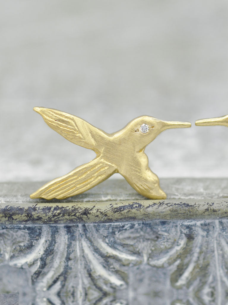 14K Vermeil Meditating Buddah Posts | LUNESSA