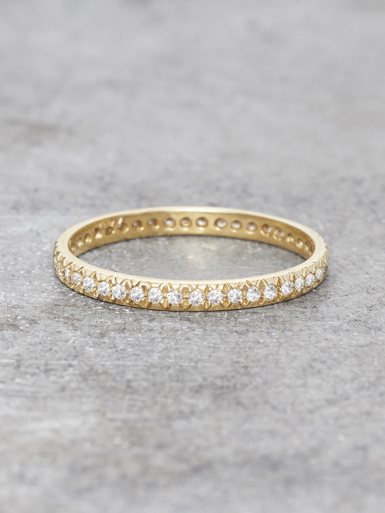 Antique Pave Diamond Ring | LUNESSA